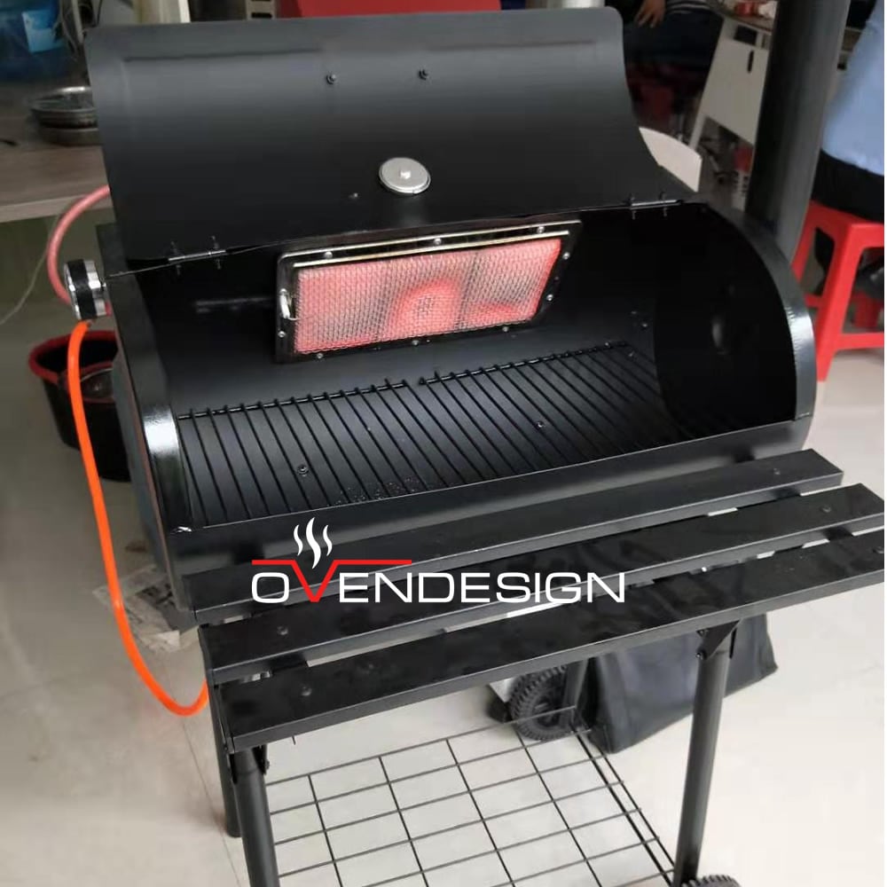 45° Rear Infra-Red Burners BBQ Grill | Ovendesign